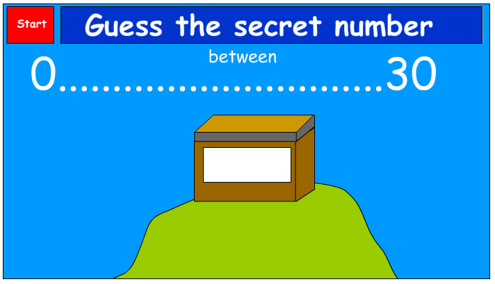Number guessing game - Higher or lower (numbers up to 30) ( - Studyladder Interactive Learning Games