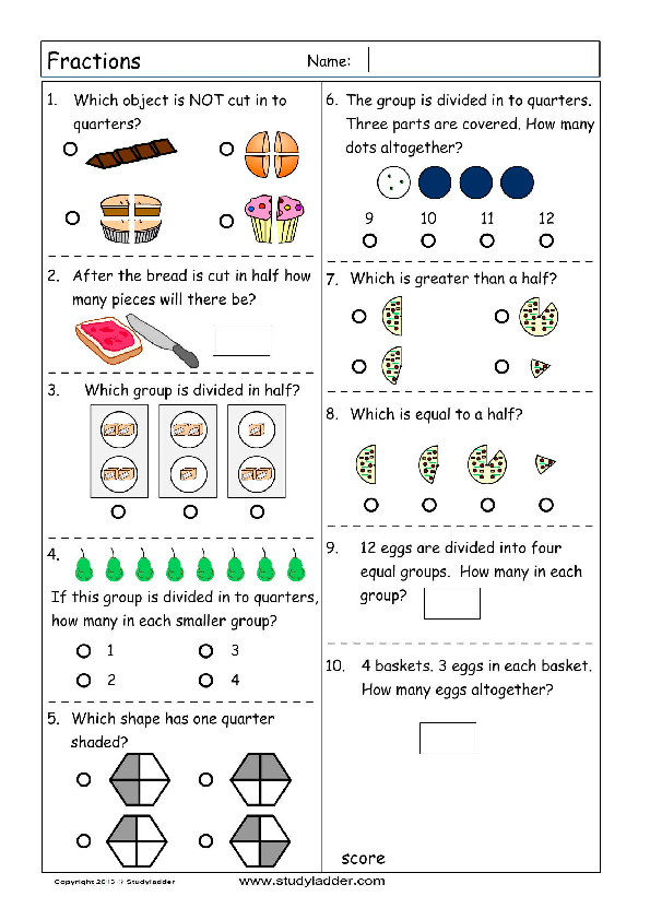 Fractions Problem Solving Studyladder Interactive Learning Games